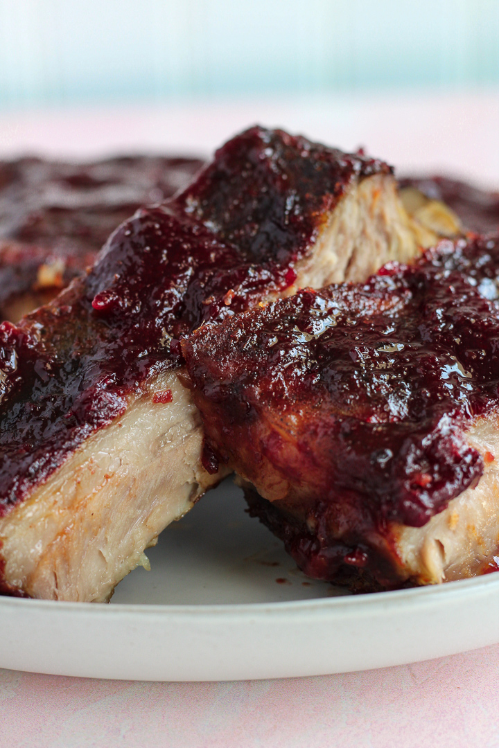 Cherry barbecue ribs - One Girl. One Kitchen.