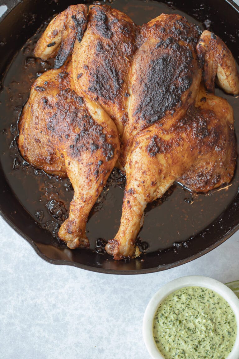 Peruvian-style roast chicken with spicy green sauce - One Girl. One ...