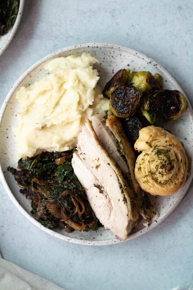Thanksgiving for two: Garlic and herb turkey | One Girl. One Kitchen.